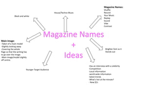 Magazine name and ideas presentation | PPT