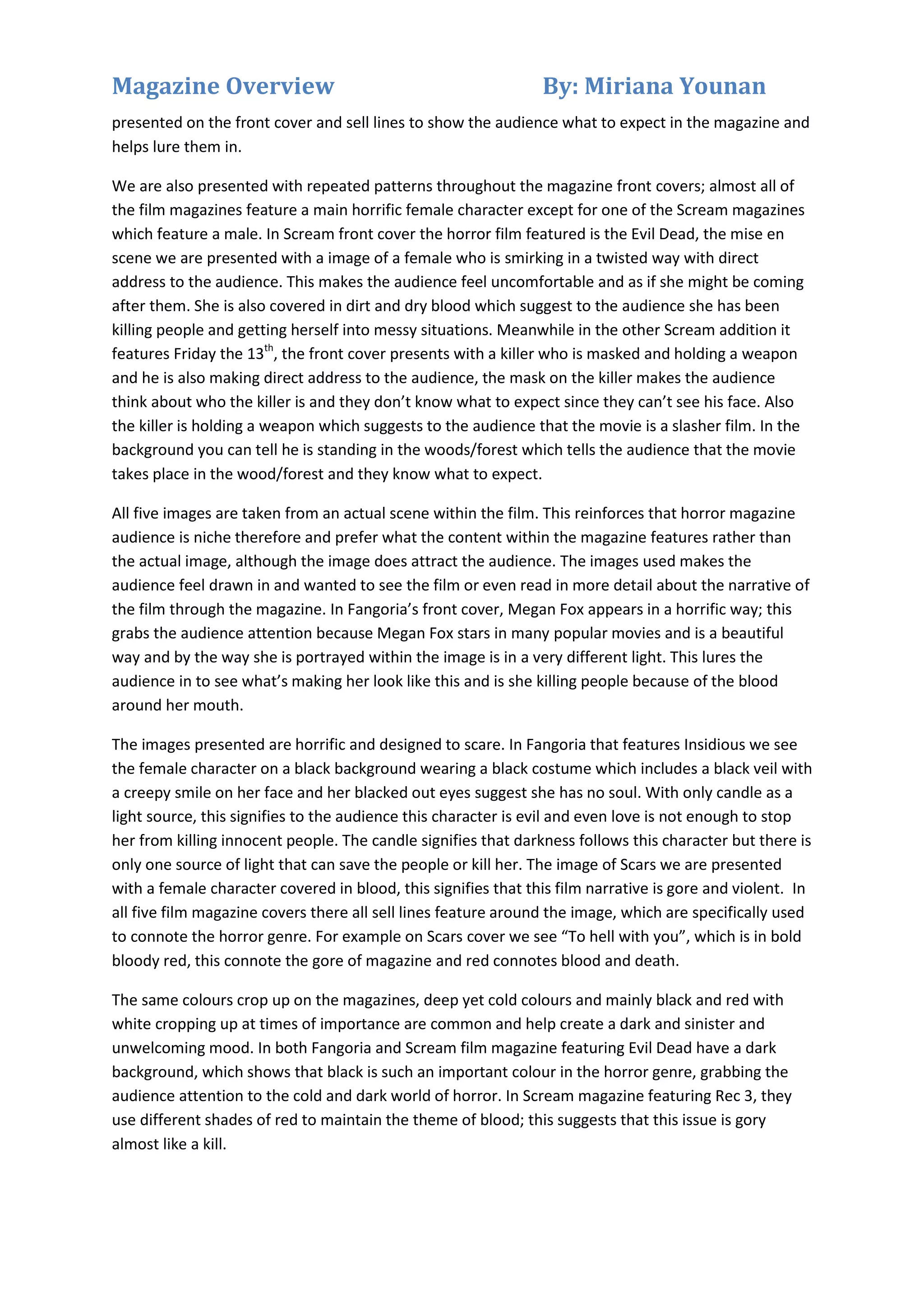 Magazine overview | DOCX