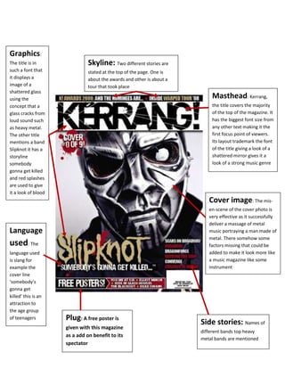 Magazine pages analysis (2) | DOCX