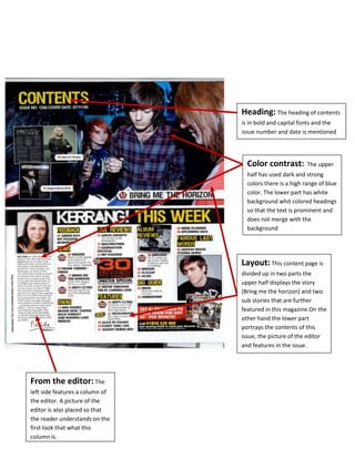 Magazine pages analysis (2) | DOCX