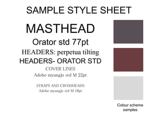 Magazine plan | PPTX | Music | Entertainment