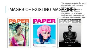 Magazine plan and research | PPT