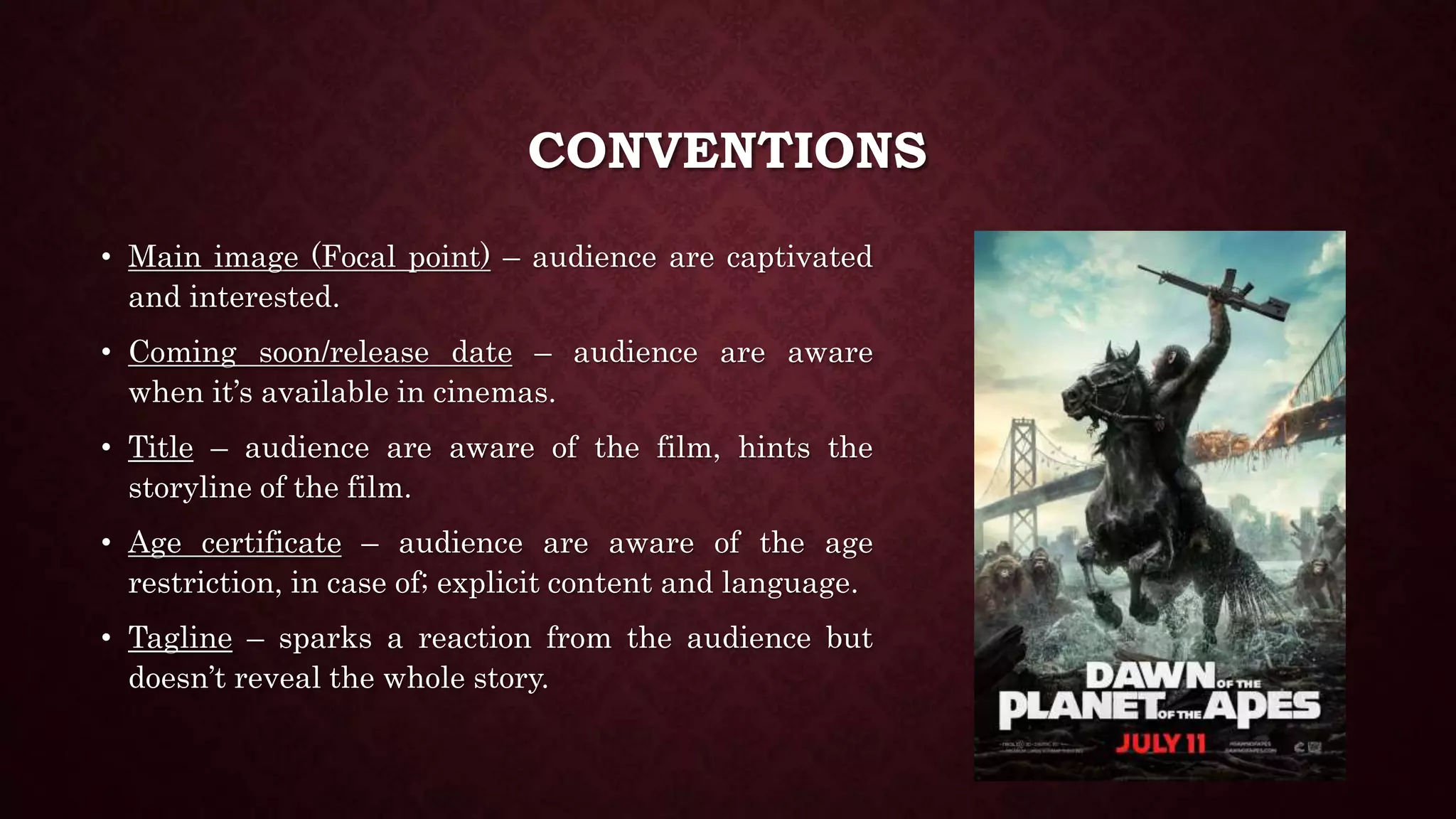 Film Poster Conventions | PPT