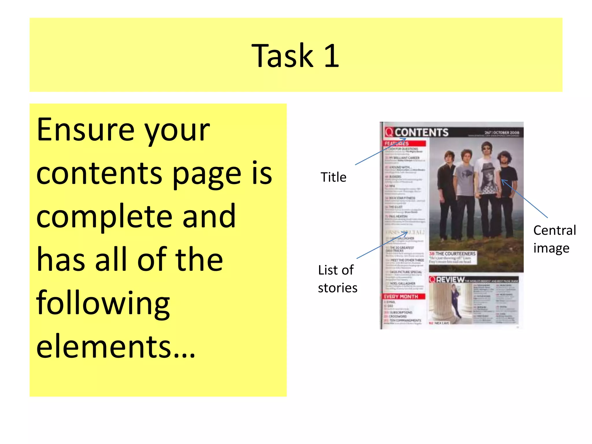Magazine Practical Tasks 1 | PPT