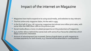 Evolution of Magazine presentation | PPTX