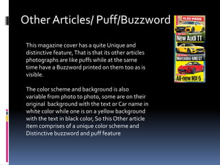 Magazine Media studies cover page textual analysis. | PPT