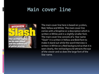 Magazine Media studies cover page textual analysis. | PPT