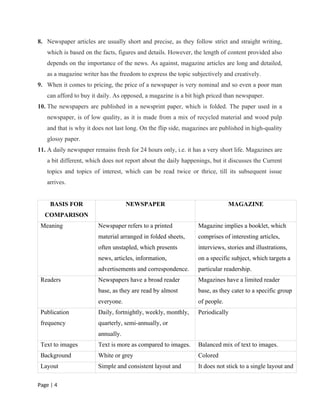 Magazine production.docx for students learning | DOCX