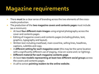Magazine production | PPTX