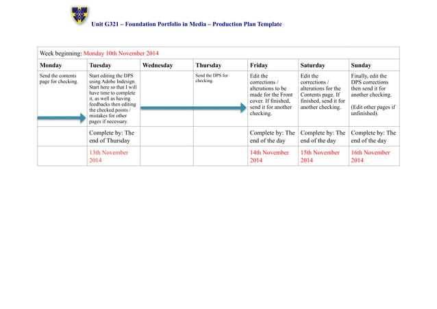 Magazine production plan template | PPT