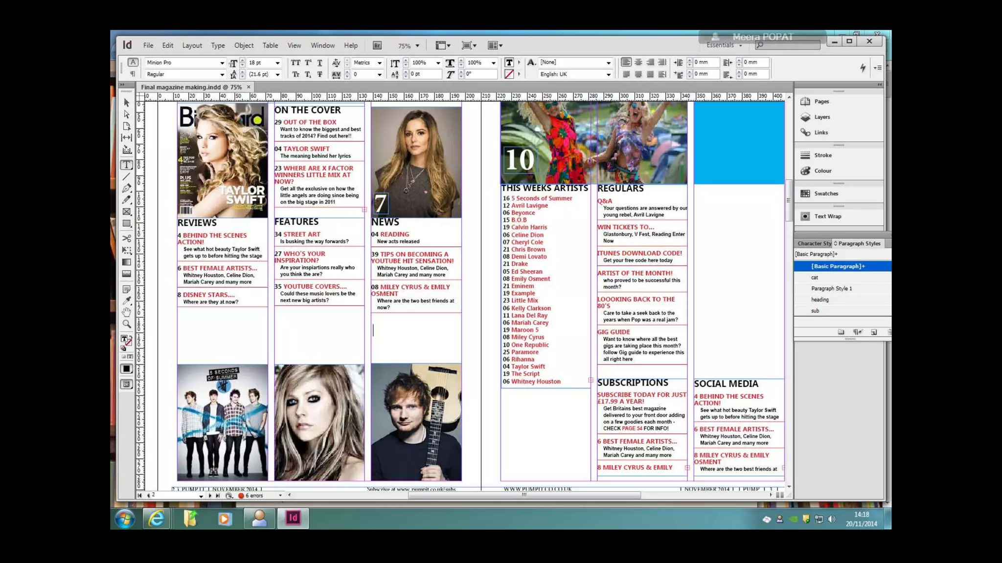 Magazine production | PPTX