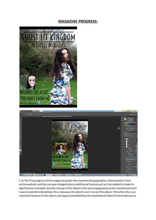 Magazine progress screen shots | DOCX