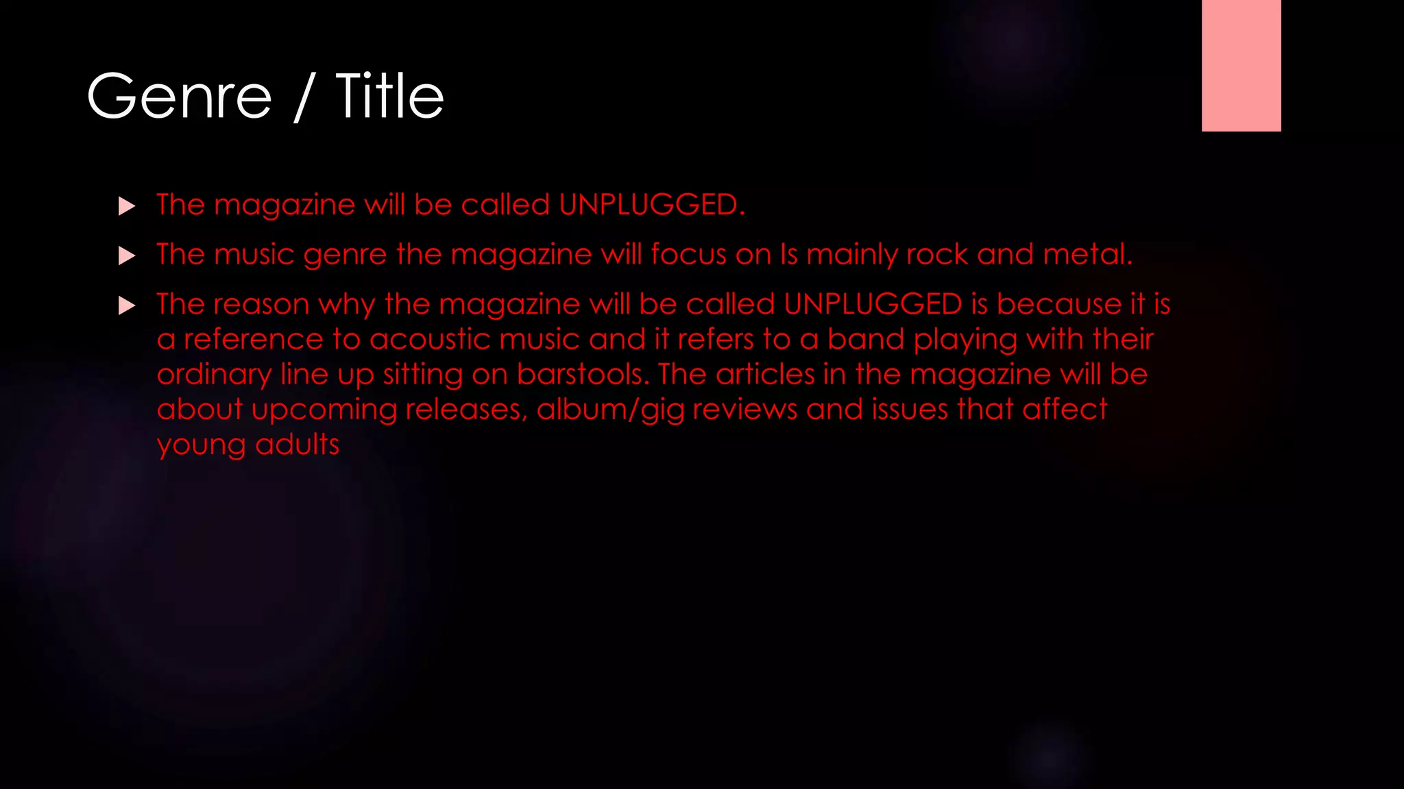 Magazine proposal | PPT