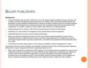 Magazine publisher | PPTX
