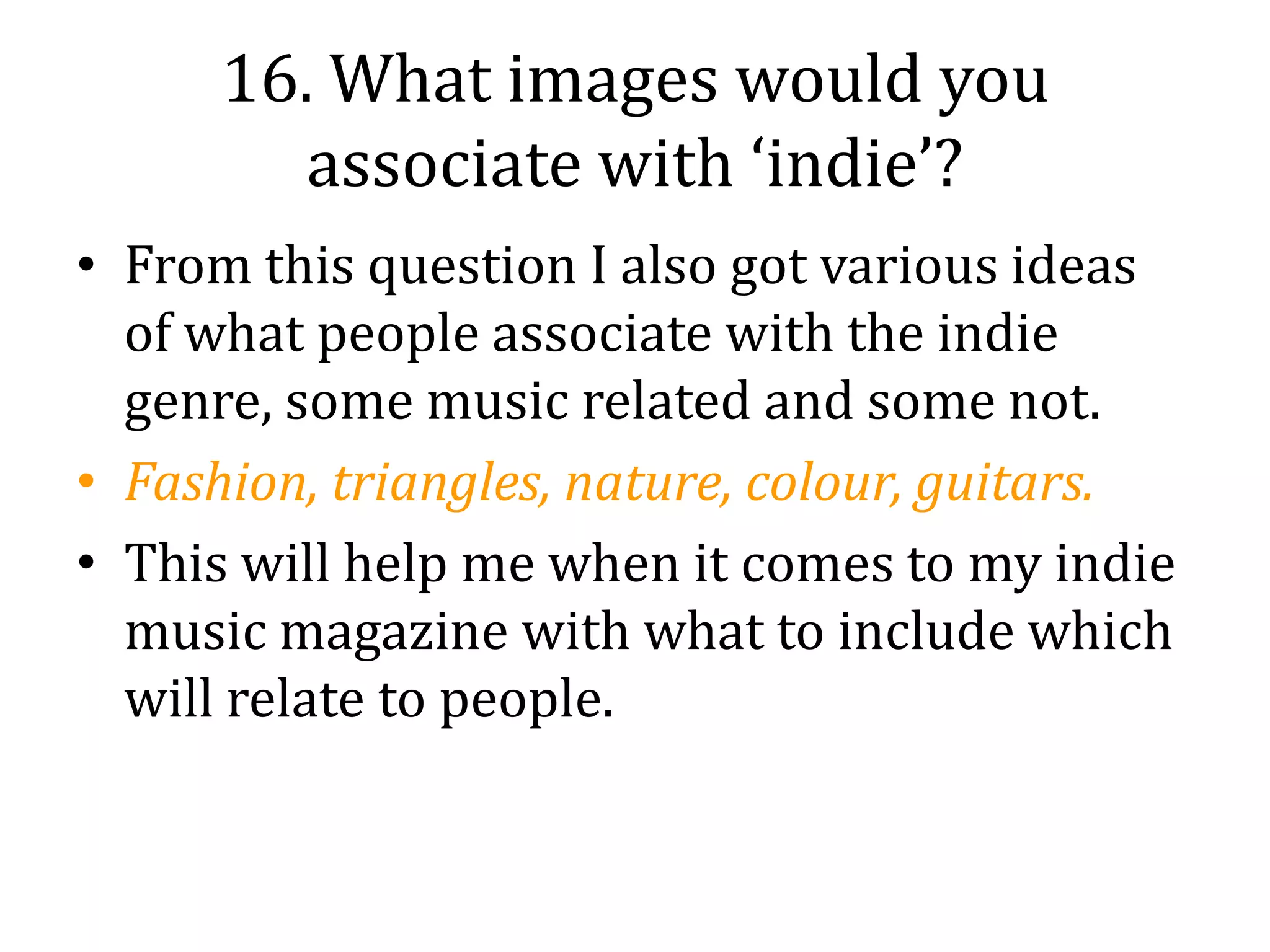 Magazine questionnaire answers!!!! | PPTX