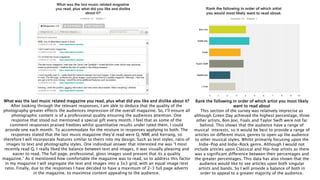 Magazine research survey analysis | PPT