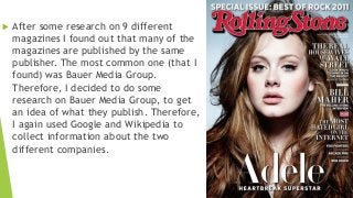 Magazine research | PPTX