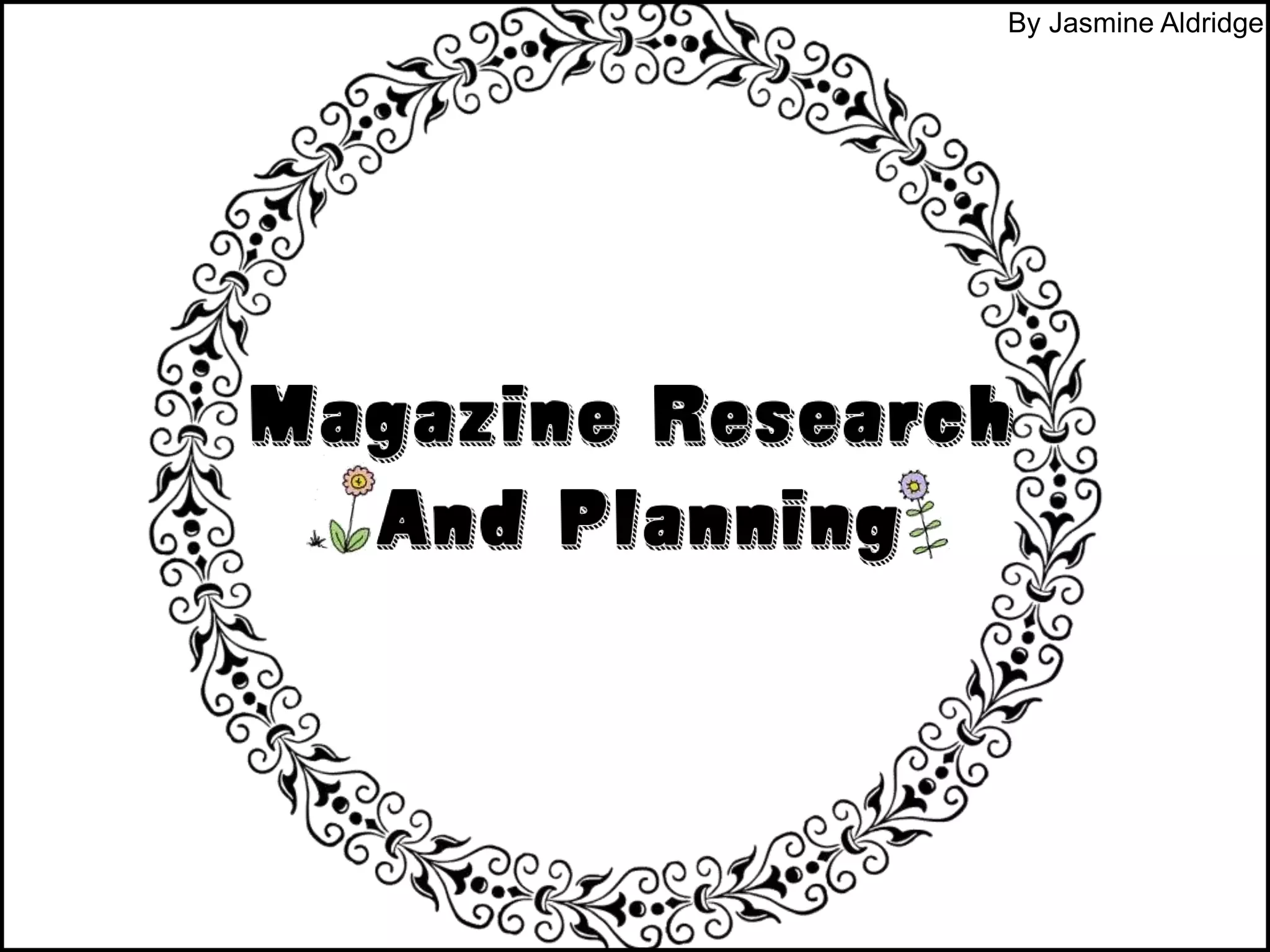 GCSE Media Studies Coursework - Magazine research and planning | PPTX