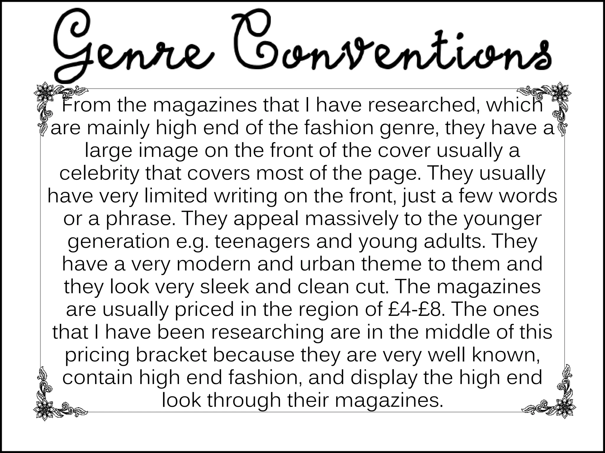 GCSE Media Studies Coursework - Magazine research and planning | PPTX