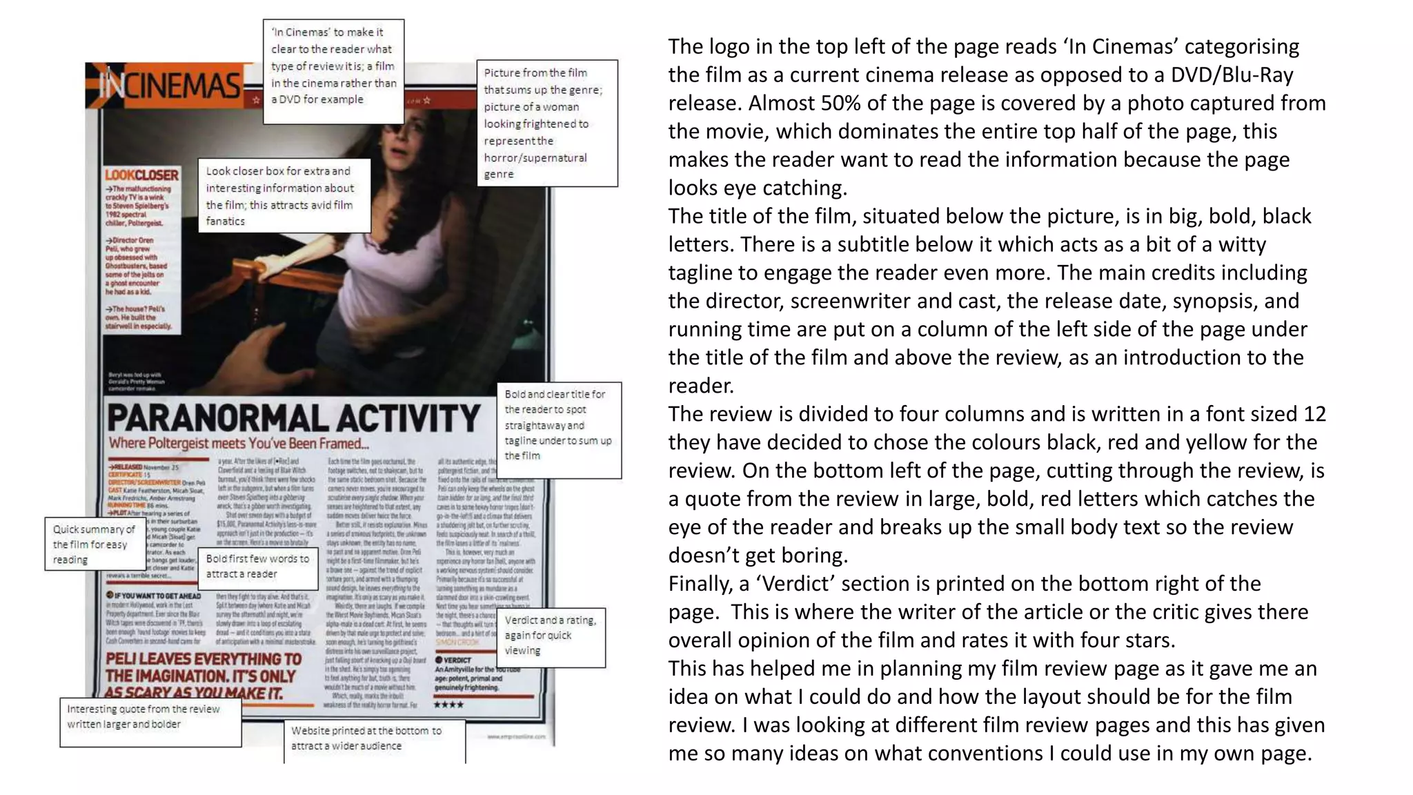 Magazine review analysis | PPT