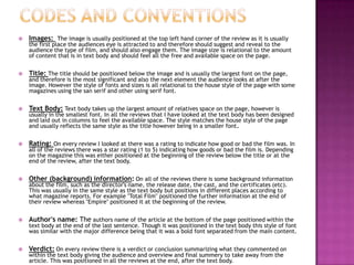 Magazine Review Analysis | PPT