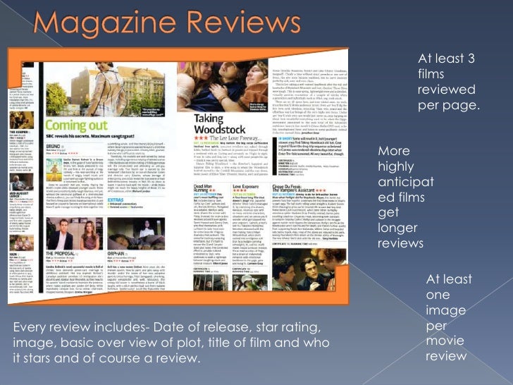 Magazine Review Page Research