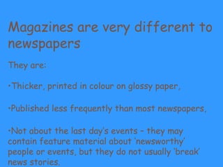 Magazine analysis, history and introduction | PPT