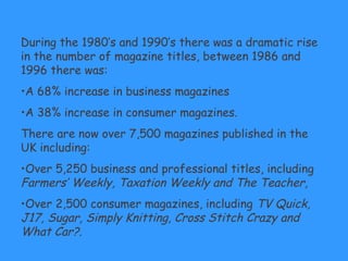 Magazine analysis, history and introduction | PPT