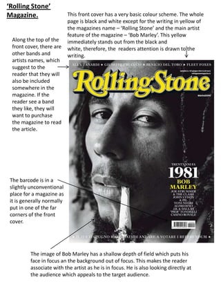 Magazines analysis | PPTX | Classic Rock | Rock Music