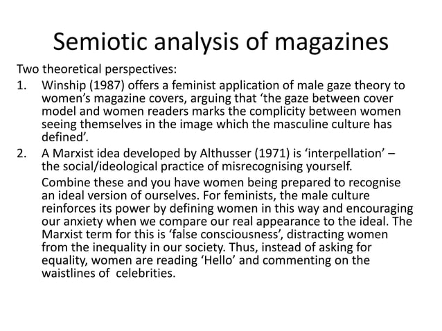 Magazines and gender | PPT