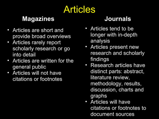 Magazines vs. Peer-Reviewed Journals | PPT | Publishing Industry ...
