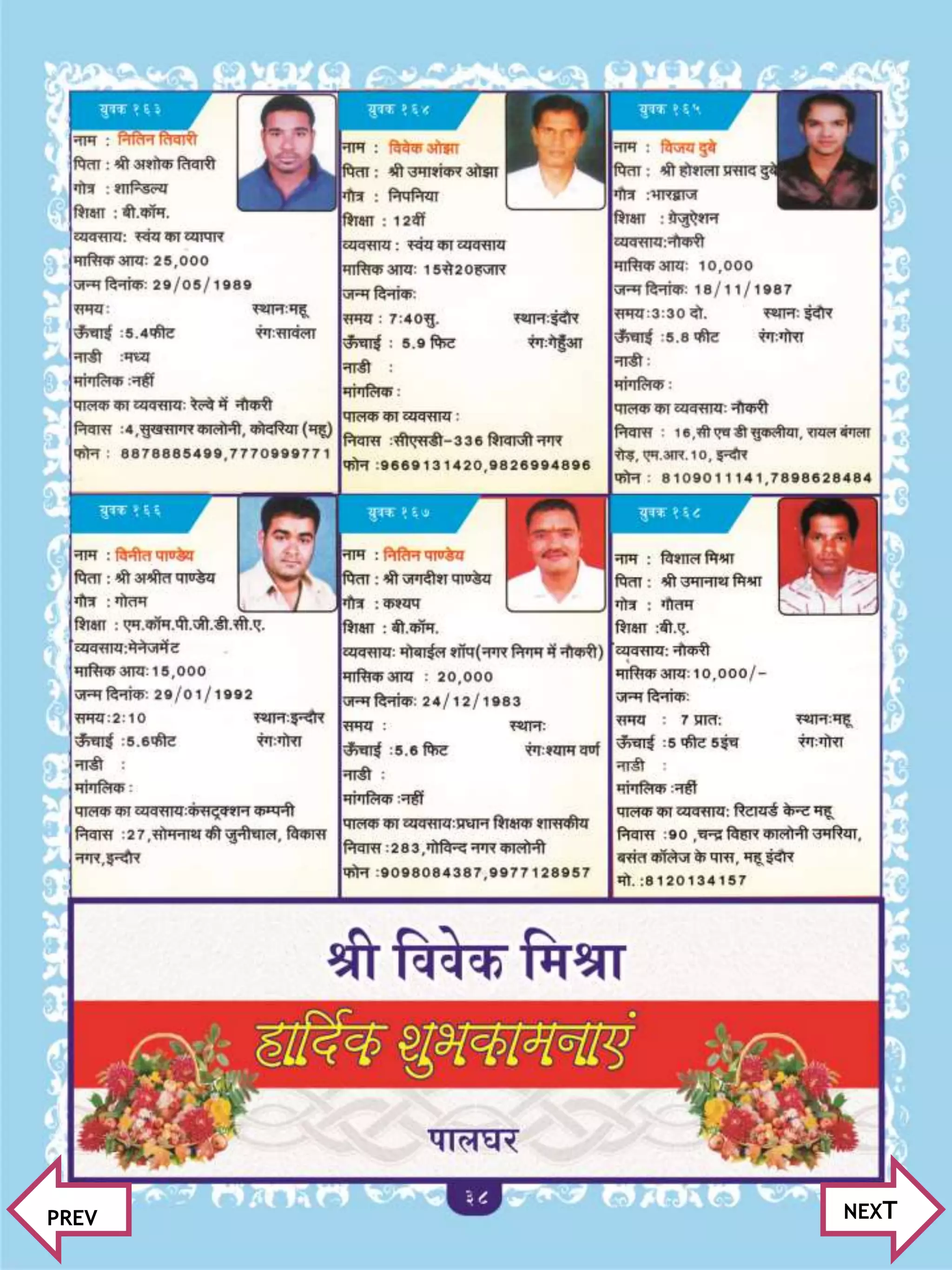 Saryuparin Brahmin Var- Vadhu Parichay Granth | PPSX