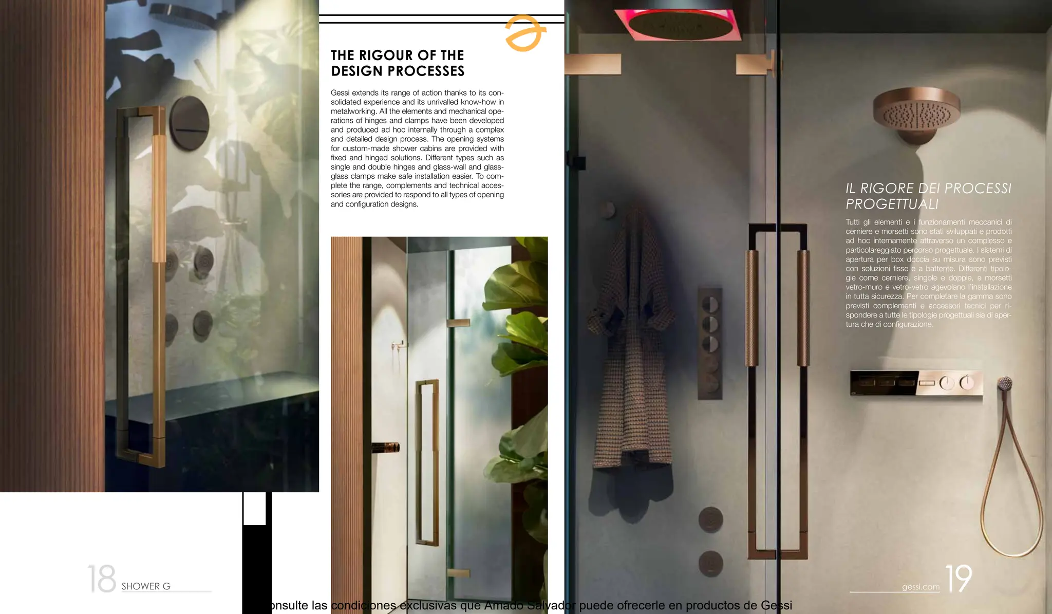 Catalogo Coleccion Shower G Gessi Distribuidor Oficial Amado Salvador Valencia | PDF