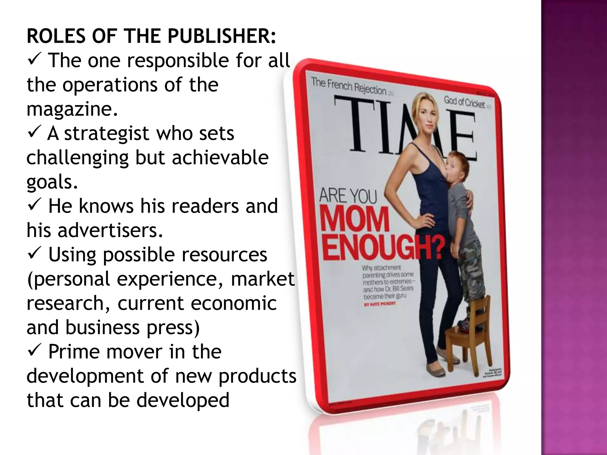 Organization Structure of the Magazine Industry | PPTX