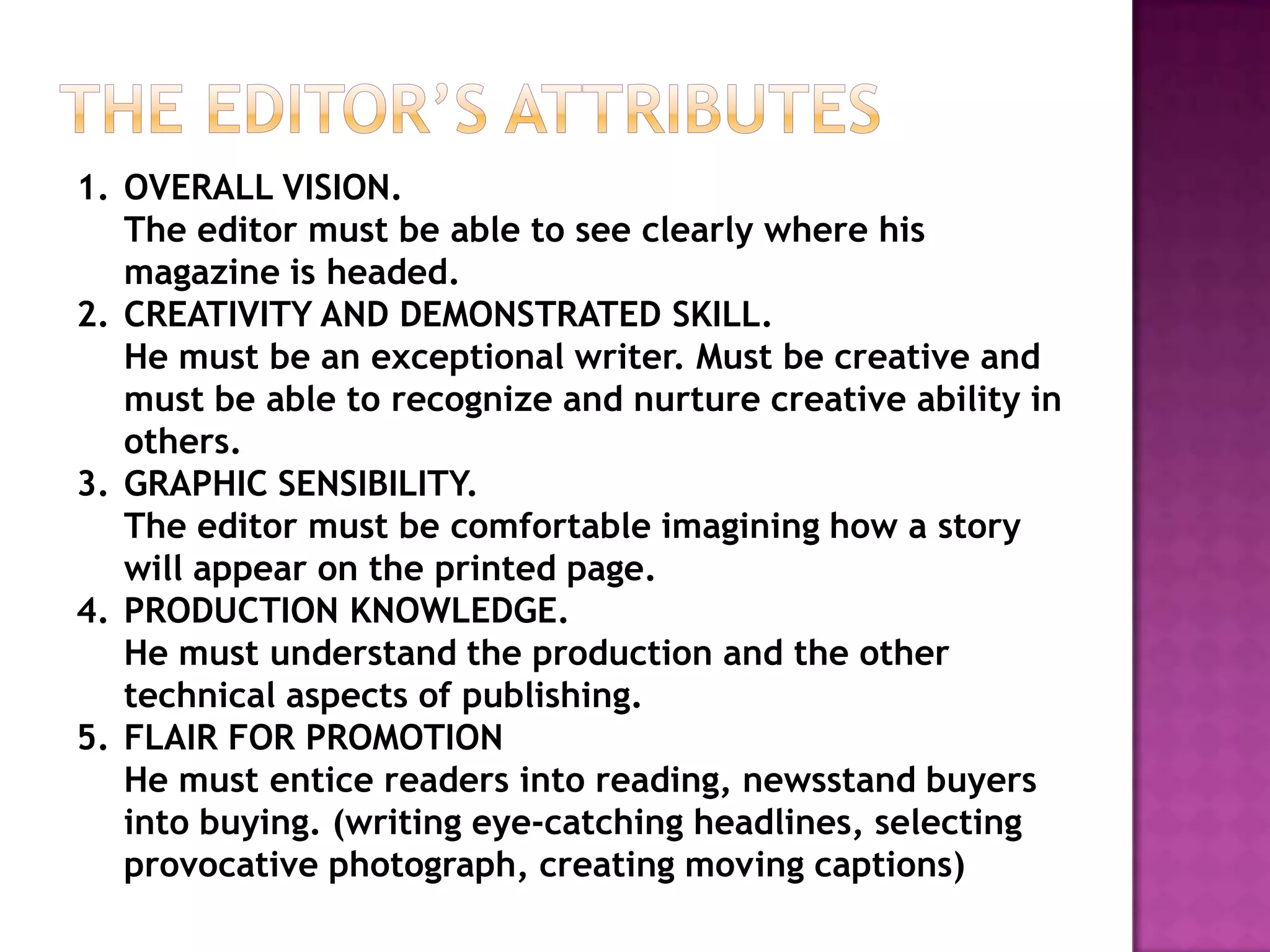 Organization Structure of the Magazine Industry | PPTX