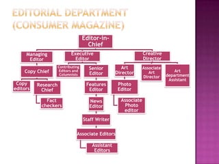 Organization Structure of the Magazine Industry | PPTX