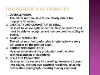 Organization Structure of the Magazine Industry | PPTX