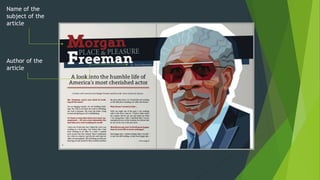 Magazine structure and layout | PPTX