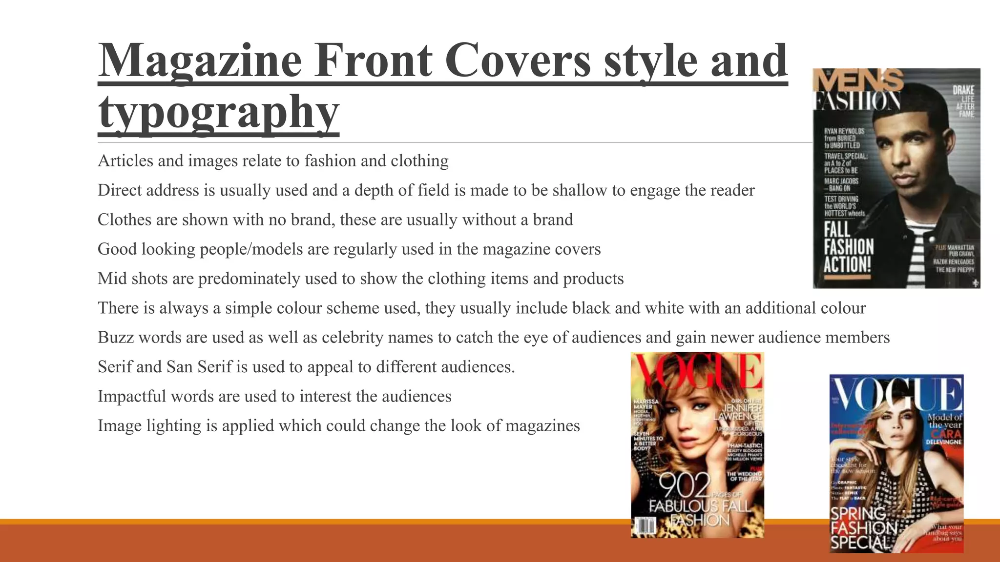 Magazine styles and typography | PPT
