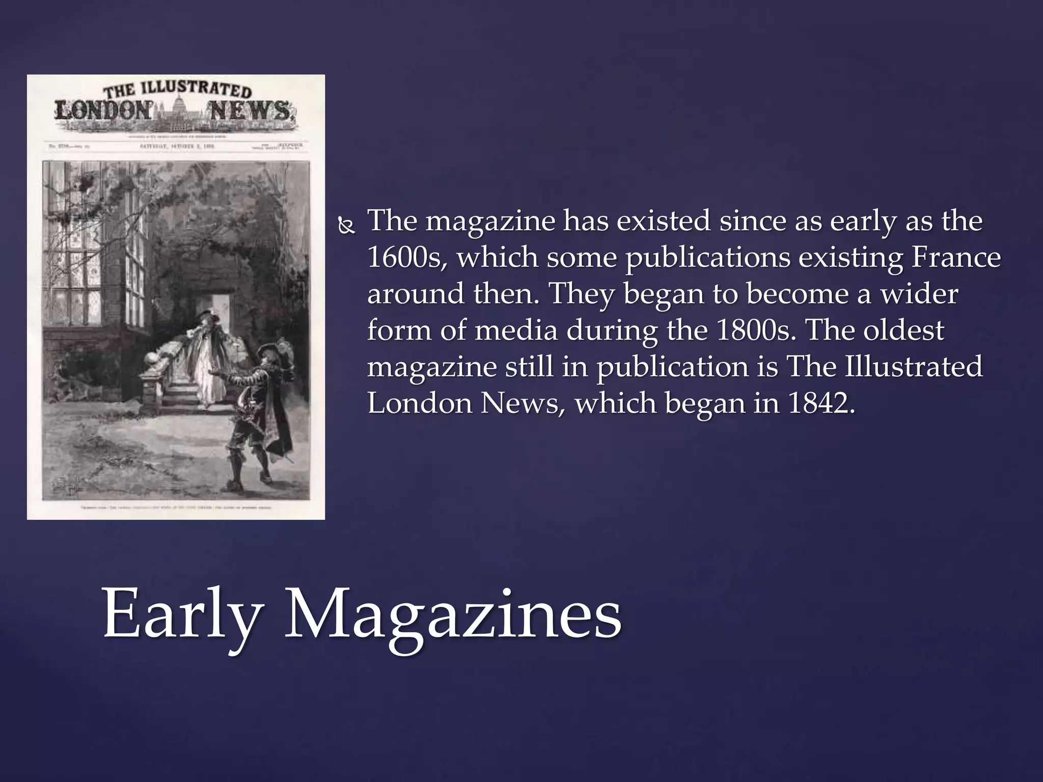 Magazine timeline | PPTX | Photography | Arts and Crafts