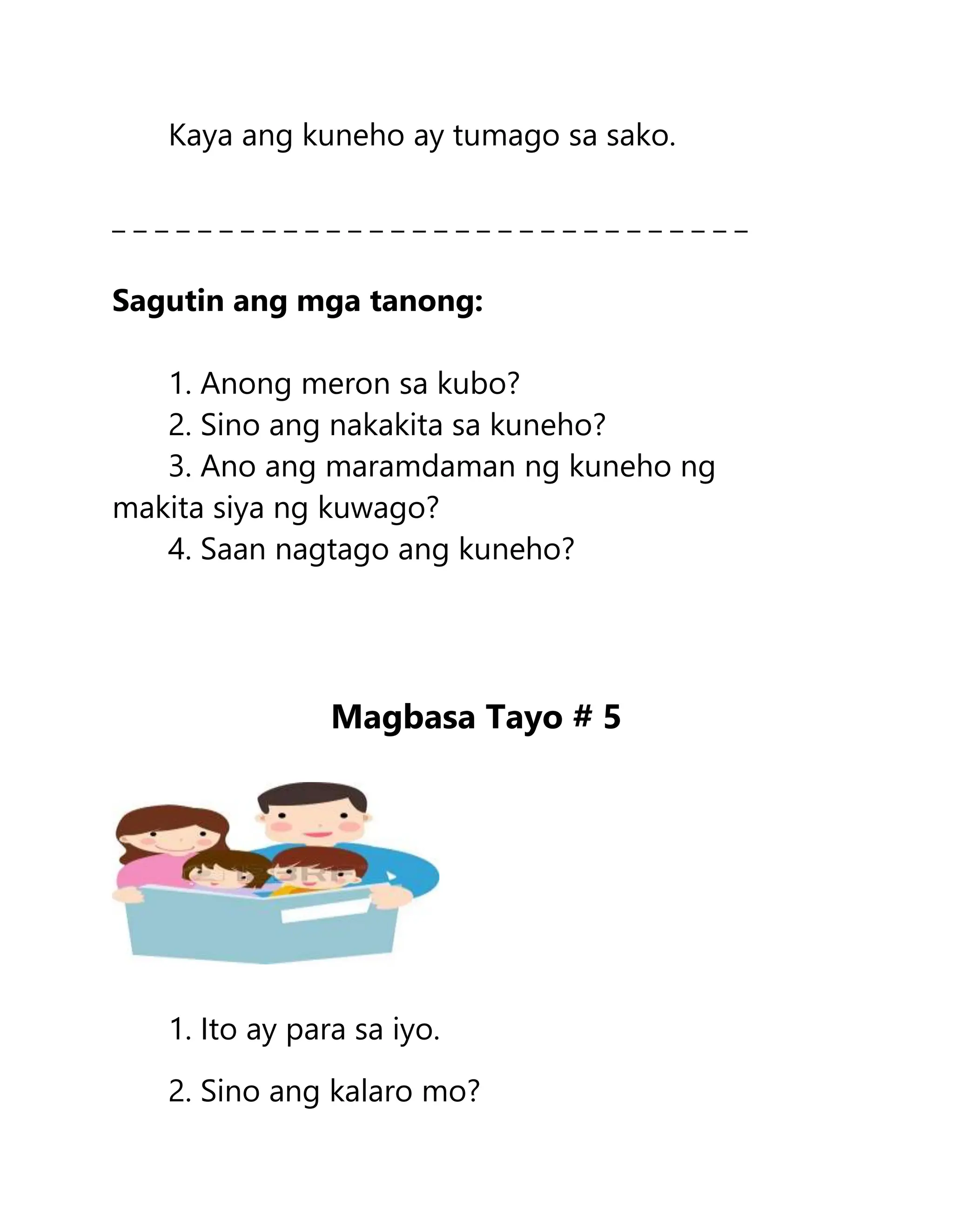 Magbasa Tayo (UNANG BAHAGI) Printable.doc