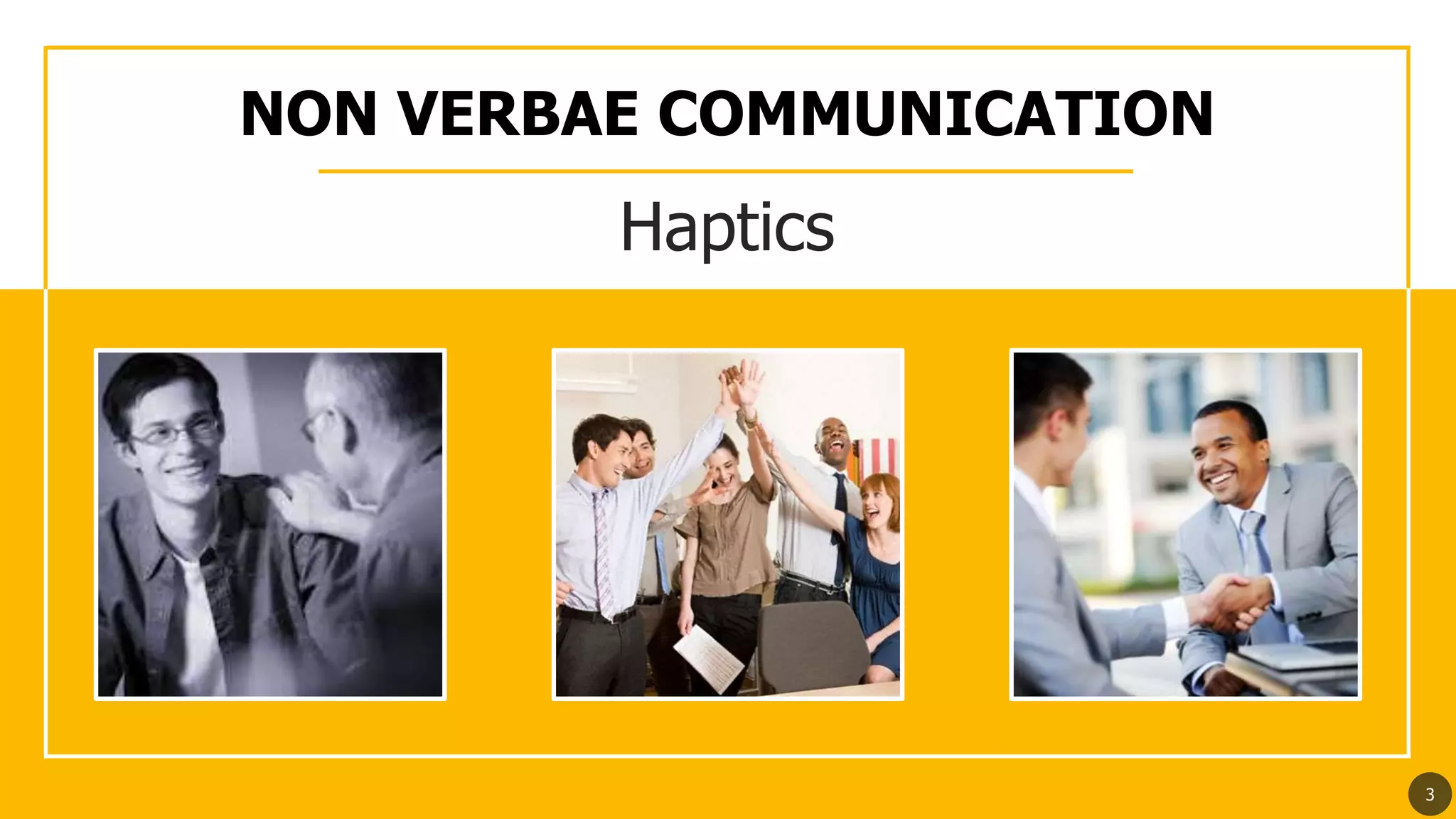 Non Verbal Communication - Haptics | PPTX