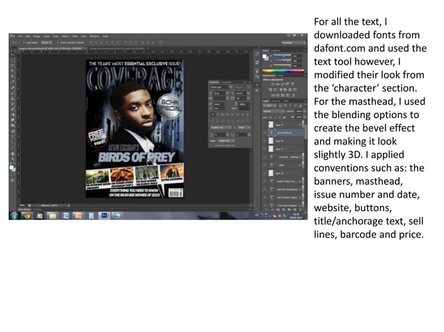 Film Magazine Front Cover Development | PPT