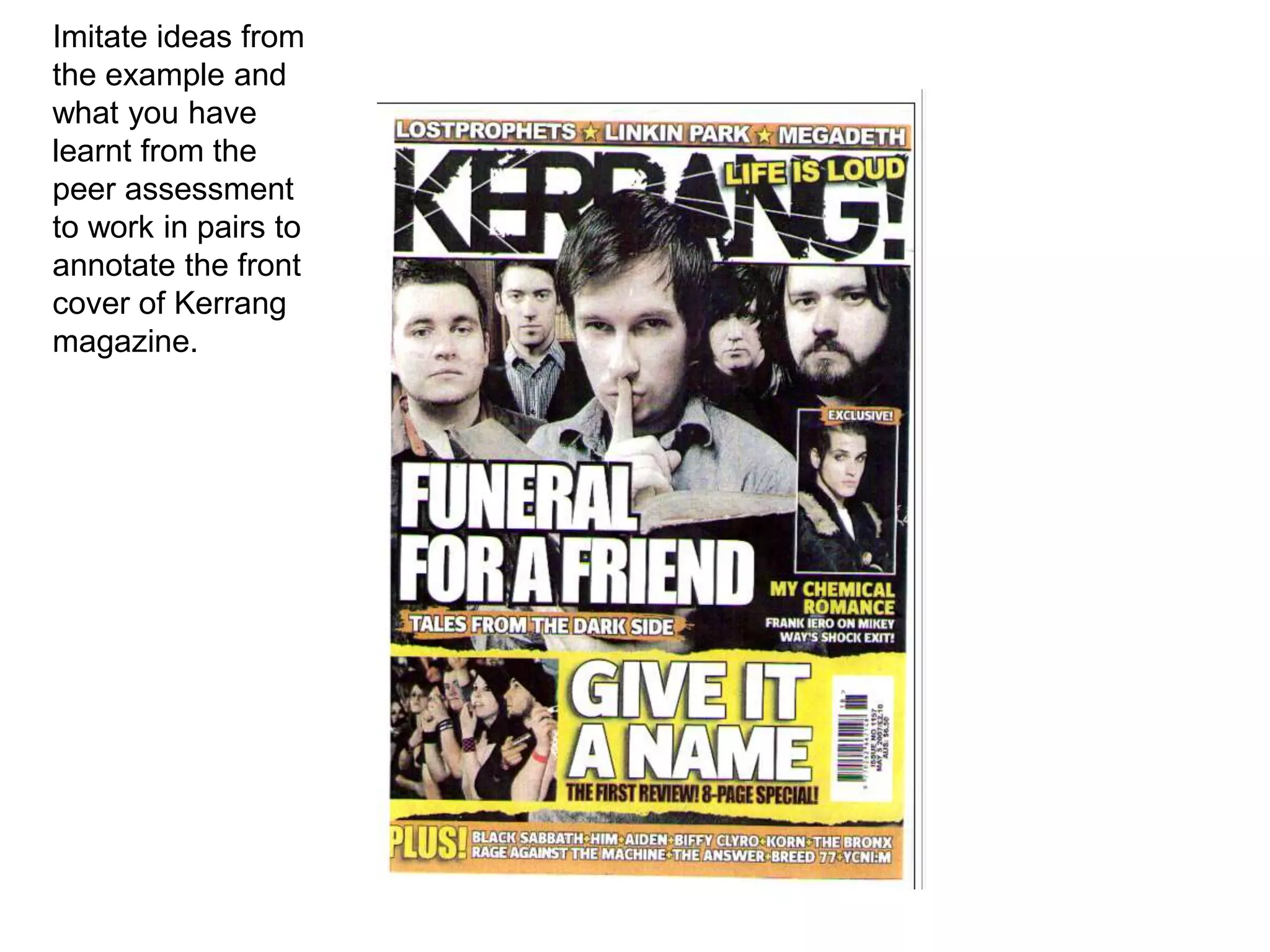 AQA GCSE Media Studies - Coursework assignment 1 - Magazine covers | PPTX