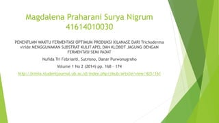 Magdalena praharani surya nigrum | PPTX