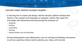 Magda Wood (Micro:bit): Interpreting MicroBit into education | PDF