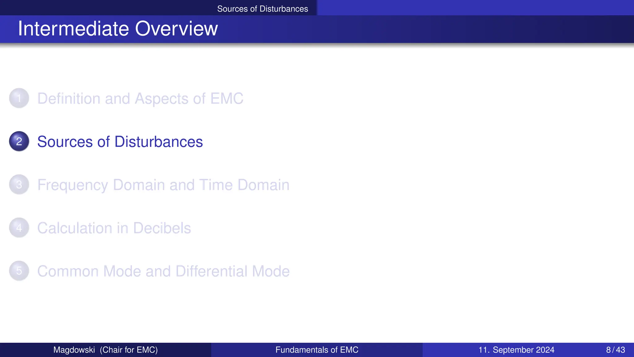 Fundamentals of Electromagnetic Compatibility (Slides for the EMC Boot ...