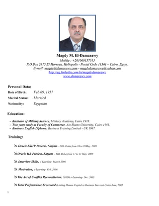 Magdy El Damarawys Cv .Pdf