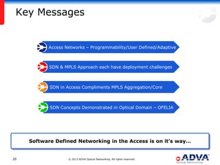 MPLS/SDN Intersections Next Generation Access Networks at MPLS & Ethernet World Congress | PPTX ...