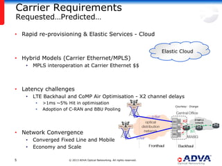 MPLS/SDN Intersections Next Generation Access Networks at MPLS & Ethernet World Congress | PPT